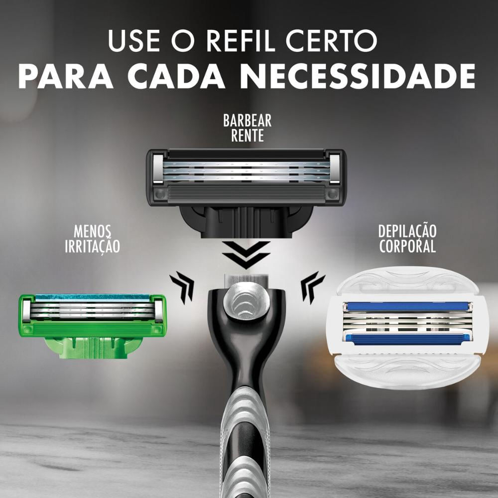 Carga Gillette Mach 3 Carbono 8un em Promoção | Ofertas na Americanas