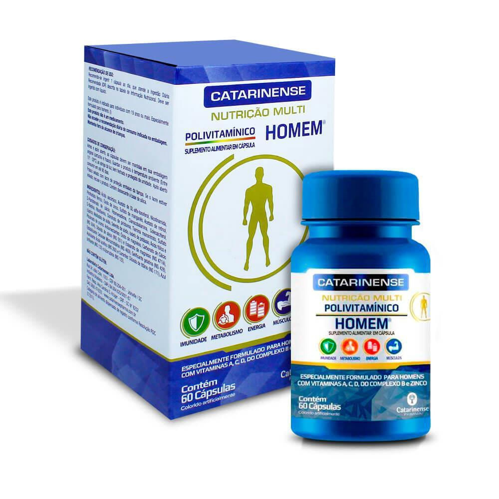 Polivitamínico nutrição multi homem com 60 cápsulas em Promoção ...