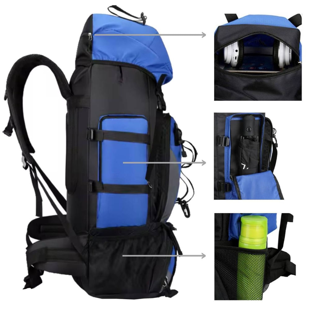 Mochila 90l Camping Trilhas Ultra leve Confortável Trekking em Promoção ...