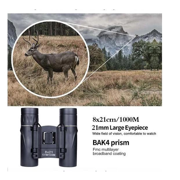 Binóculos Infantil Profissional 1000M Alcance Bak 8X21 Hd em Promoção ...