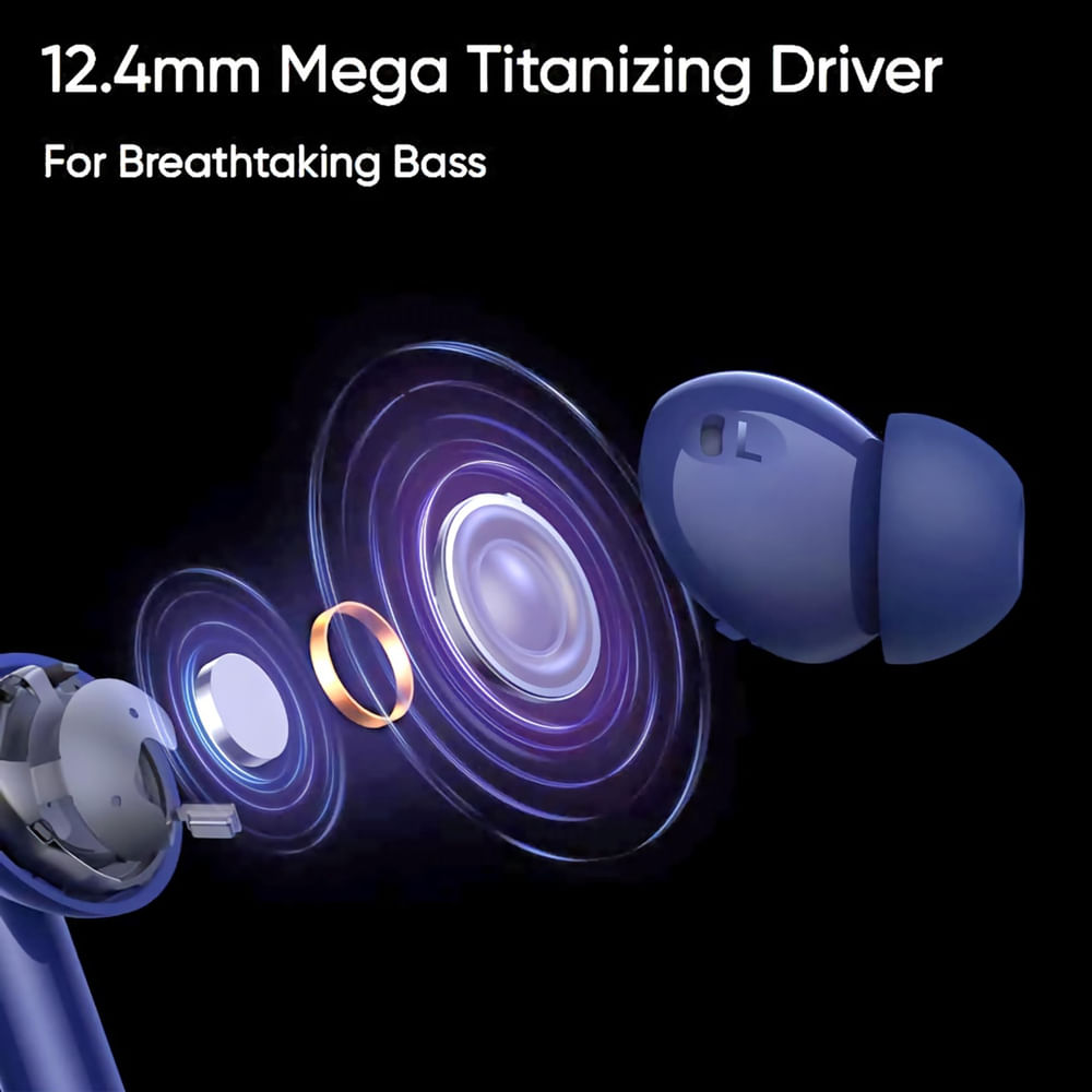 Fones de ouvido True Wireless realme Buds Air 5 com anc Deep Sea Blue ...