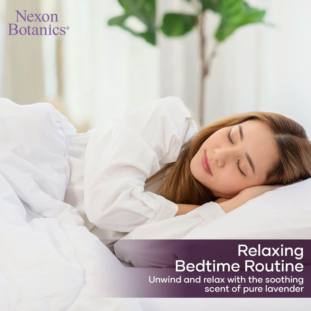 Spray de linho Nexon Botanics Lavender 240 ml para roupa de cama em ...