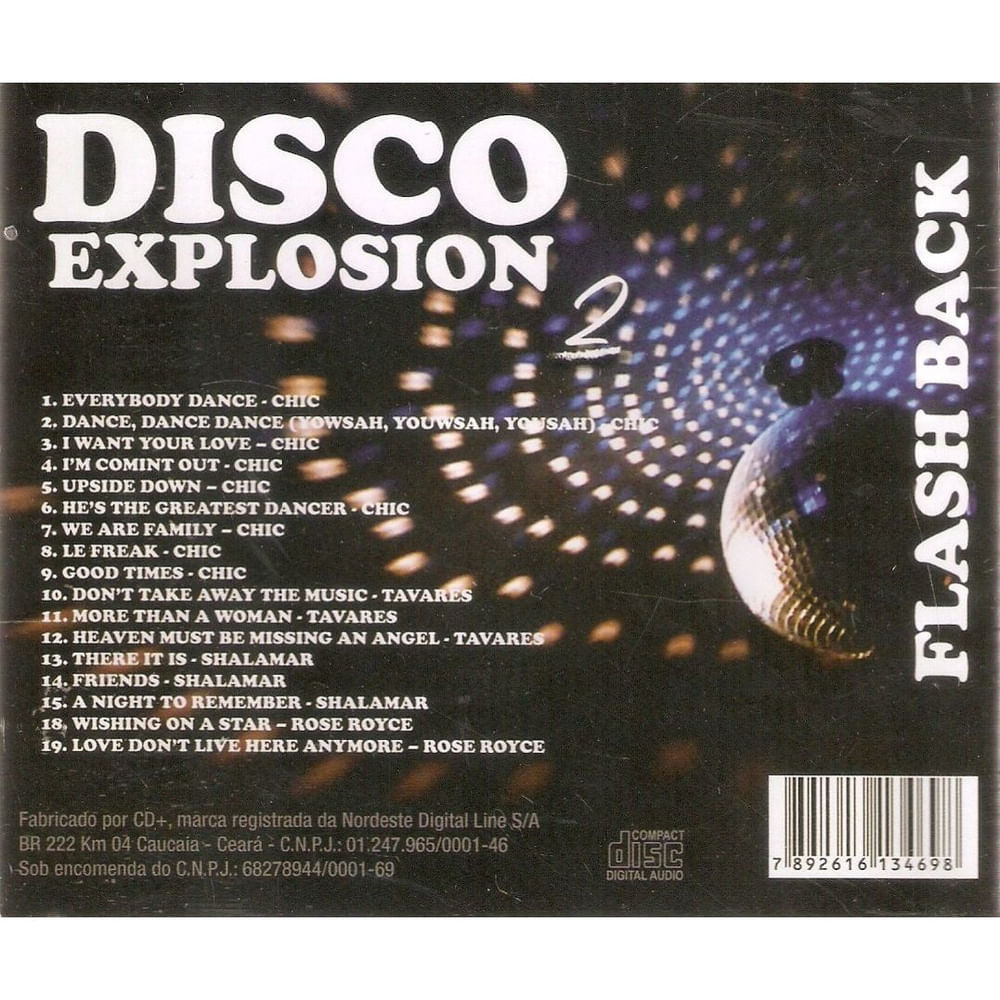 Cd Disco Explosion - Flashback - Vol. 2 em Promoção | Ofertas na Americanas