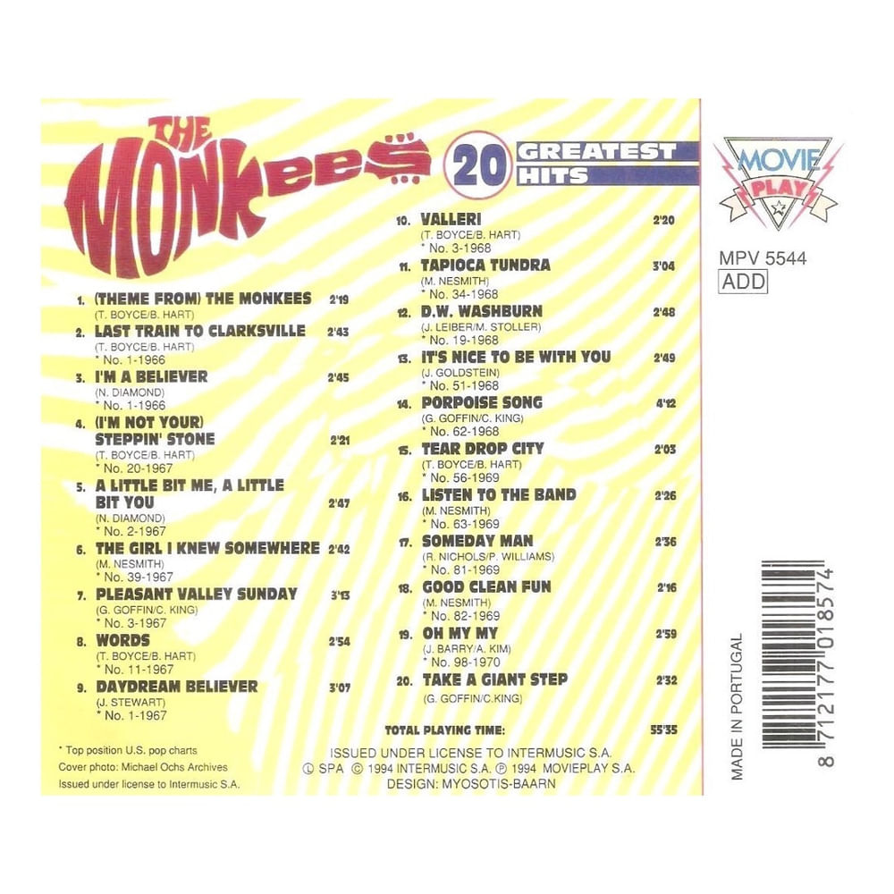 Cd The Monkees - 20 Greatest Hits em Promoção | Ofertas na Americanas