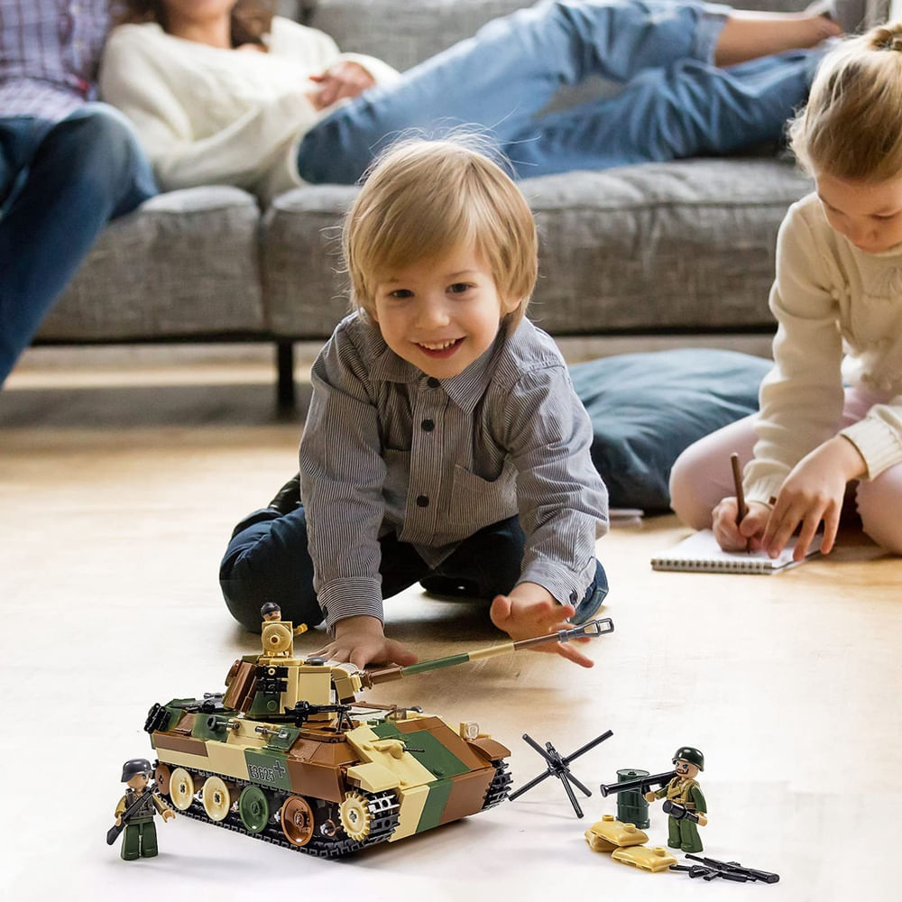 Blocos de construção Toy Sluban wwii Medium Tank Panther/Jagdpanther em ...