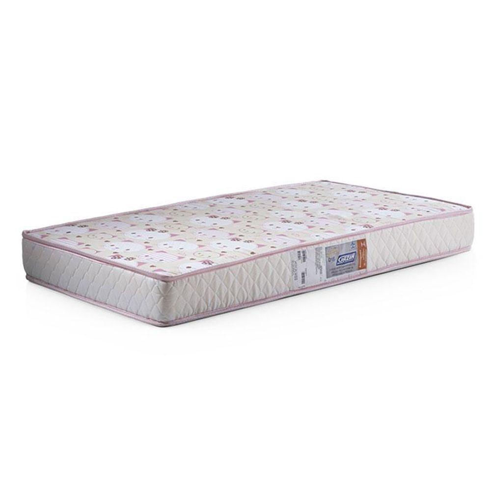 Berço Nacional Mel Branco Acetinado Com Colchão Gazin - Reller em ...