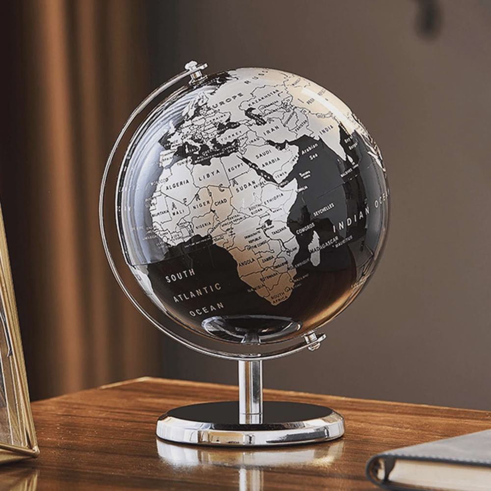 Globo Terrestre Mapa Mundi Giratório Esfera Mundo Decoração Enfeite ...