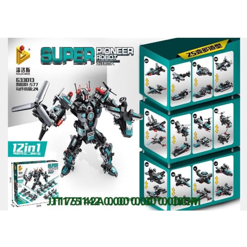 Robô Lego Set Block Construction Pioneer com 12 modelos em Promoção ...