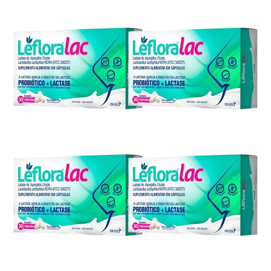 Kit Airela Leflora Lac Com 4 Caixas De 30 Cápsulas Cada em Promoção ...