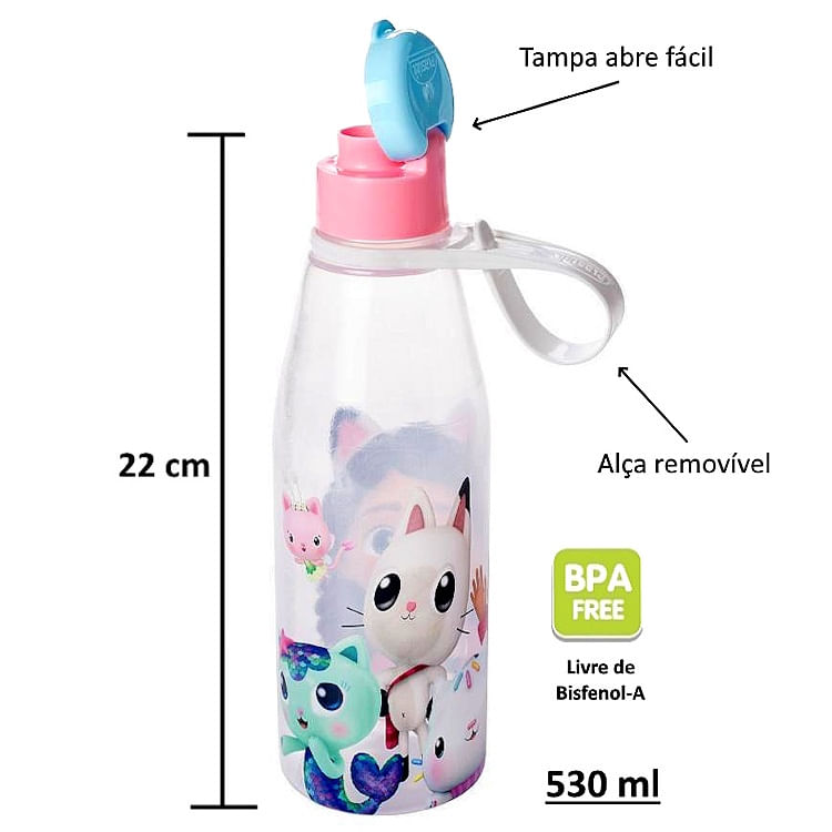 Kit 3 em1 Casa Mágica da Gabby Garrafinha Copo e Caneca em Promoção ...