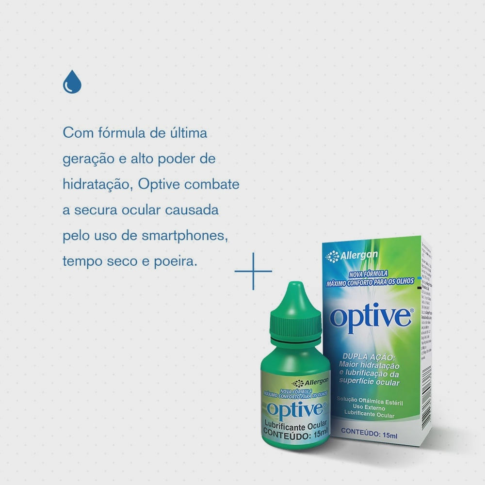 Colírio Optive 15mL - Solução Oftálmica Lubrificante em Promoção ...