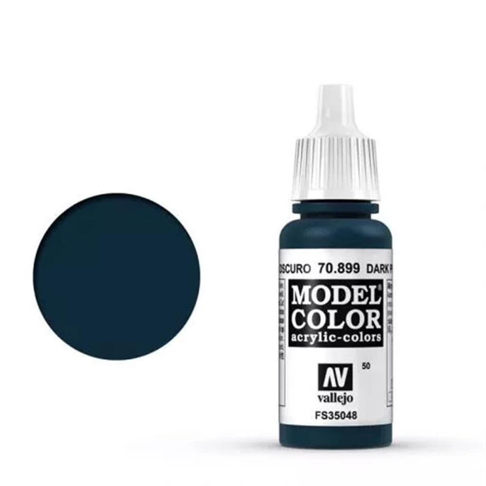 Paint Vallejo: azul prussiano escuro, cor do modelo 17mL em Promoção ...