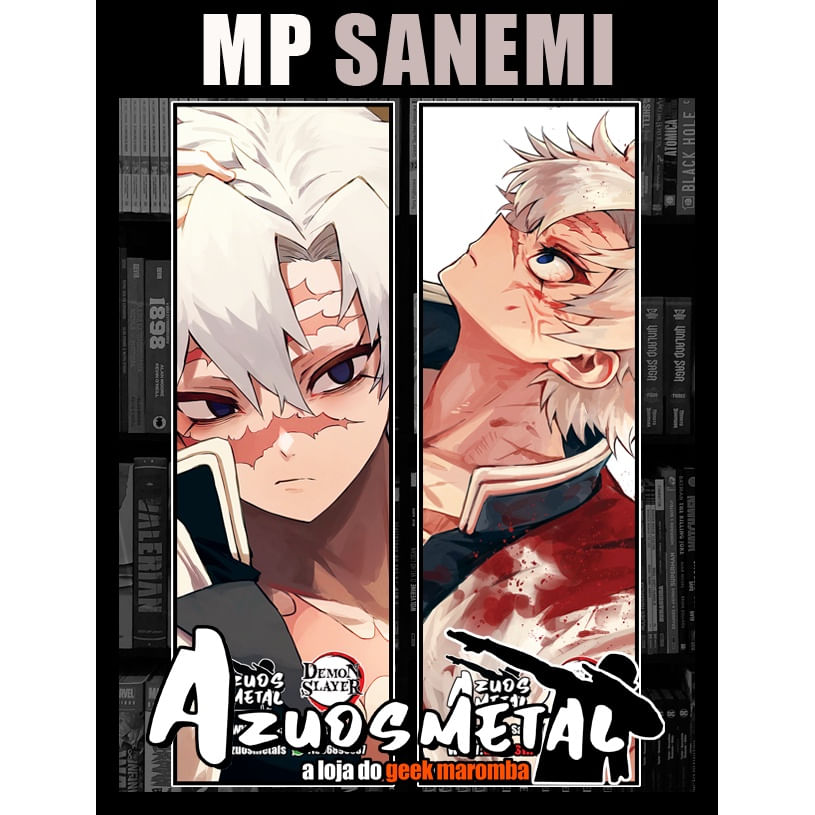 Marca-Páginas: Shinazugawa Sanemi (Demon Slayer - Kimetsu no Yaiba ...