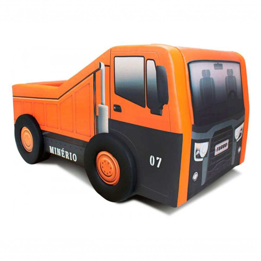 Cama Infantil Vasculante Com Rodas Em Relevo - Cor Laranja Tamanho ...