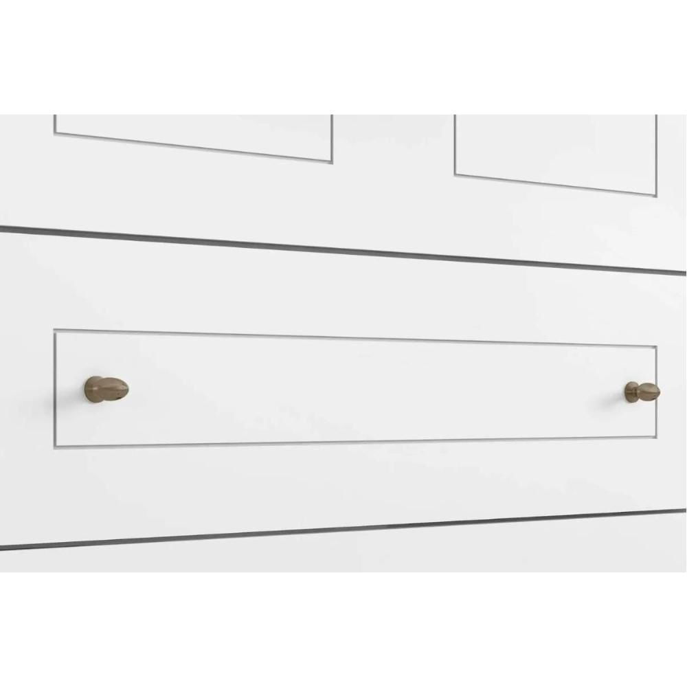 Guarda Roupa Solteiro 4 Portas E 4 Gavetas Americano Branco - Henn em ...