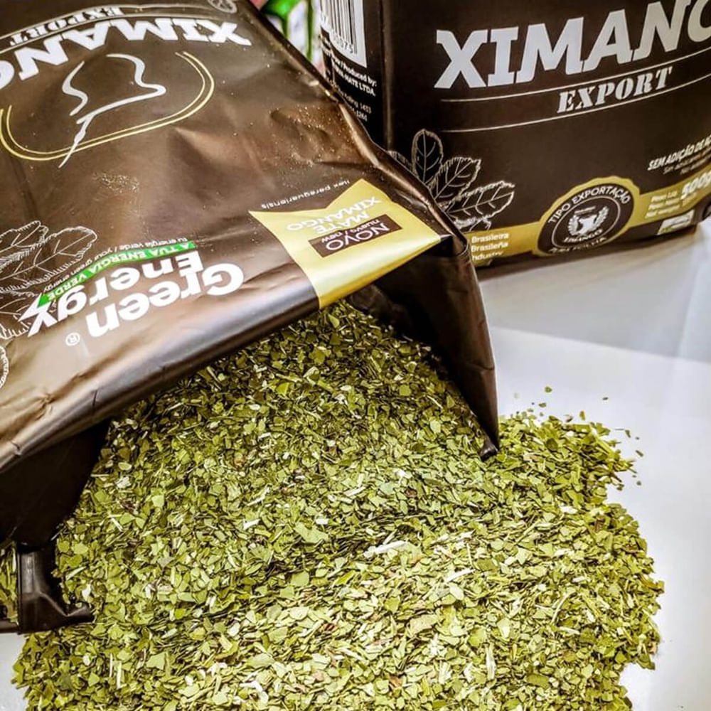 Erva Mate de Chimarrão Ximango 500g Pura Folha Export Sem Açúcar Green ...