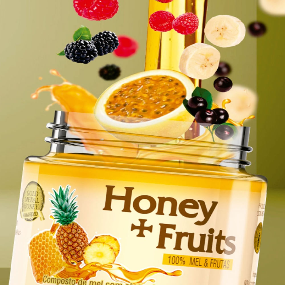 Mel com Maracuja Honey + Fruits apis nativa 250g em Promoção | Ofertas ...