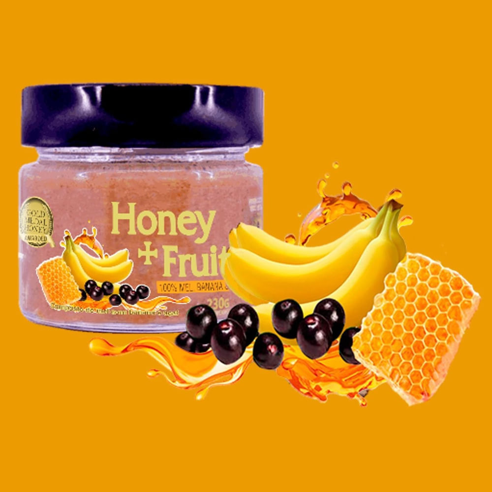 Mel Com Banana E Açaí Honey + Fruits Apis Nativa 250G em Promoção ...