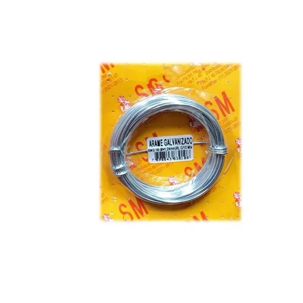 Arame Galvanizado BWG 24 C/10mts CBL em Promoção | Ofertas na Americanas