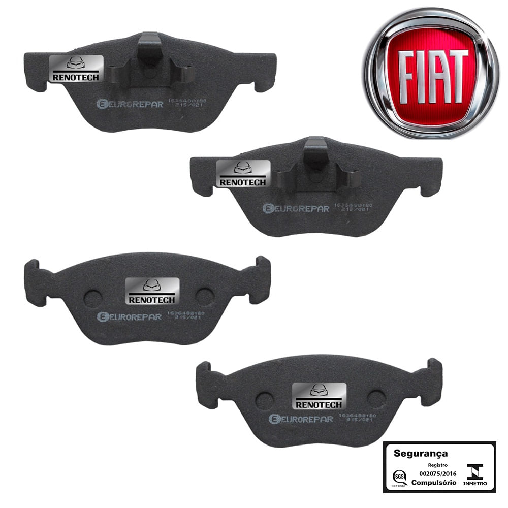 7098036 - pastilha de freio dianteira - fiat argo / cronos / doblo / punto - motores 1.8 E 1.4 t ...
