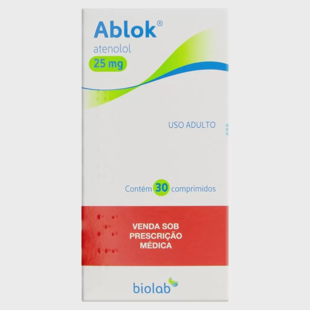 Ablok 25mg, caixa com 30 comprimidos em Promoção | Ofertas na Americanas