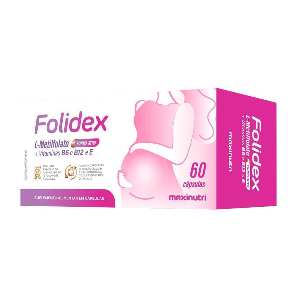 Kit 2 Folidex L-metilfolato Maxinutri 60 Cápsulas em Promoção | Ofertas ...