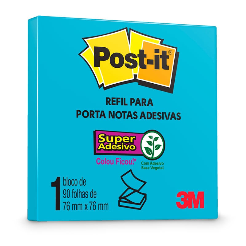 Bloco Post-It R-330 refil azul céu com 90 fls - 3M em Promoção ...