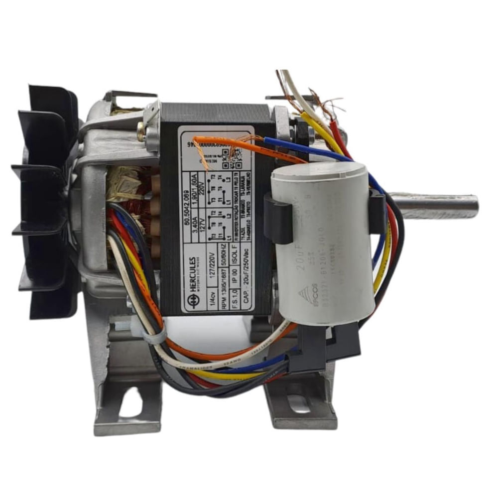 Motor Elétrico Monofásico Hercules 4P 1/4Cv Bivolt em Promoção ...