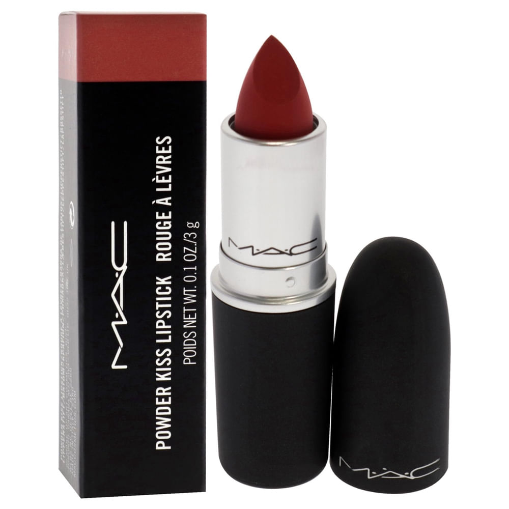 Batom mac Powder Kiss Stay Curious 3mL para mulheres em Promoção ...