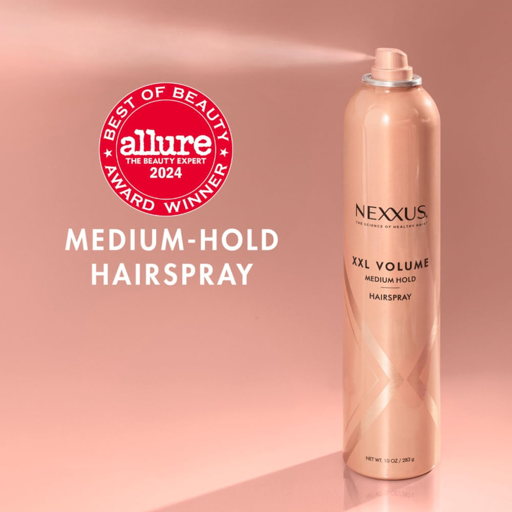 Spray de cabelo Nexxus Medium-Hold xxl Volume 300 ml 48H Frizz Control ...
