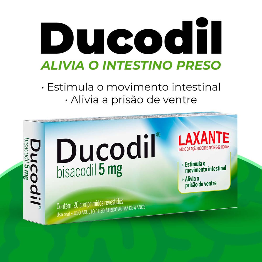 Kit c/ 6 Bisacodil - Ducodil 5mg 20 Comprimidos em Promoção | Ofertas ...