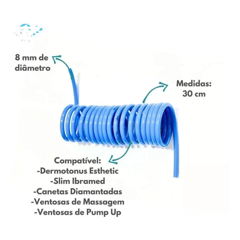 Mangueira Espiralada Dermotonus Pu 8x6 Azul em Promoção | Ofertas na ...