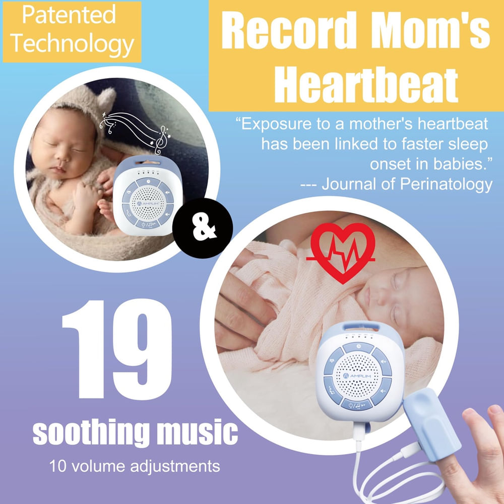 Baby Sleep Soother Amplim Record Mam's Heartbeat + 19 Sound em Promoção ...