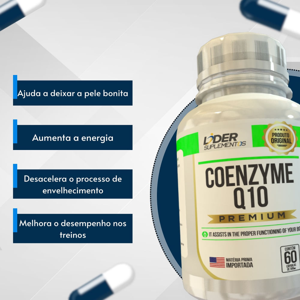 Coenzima Q10 caps 500mg 60 cápsulas kit com 5 potes em Promoção ...