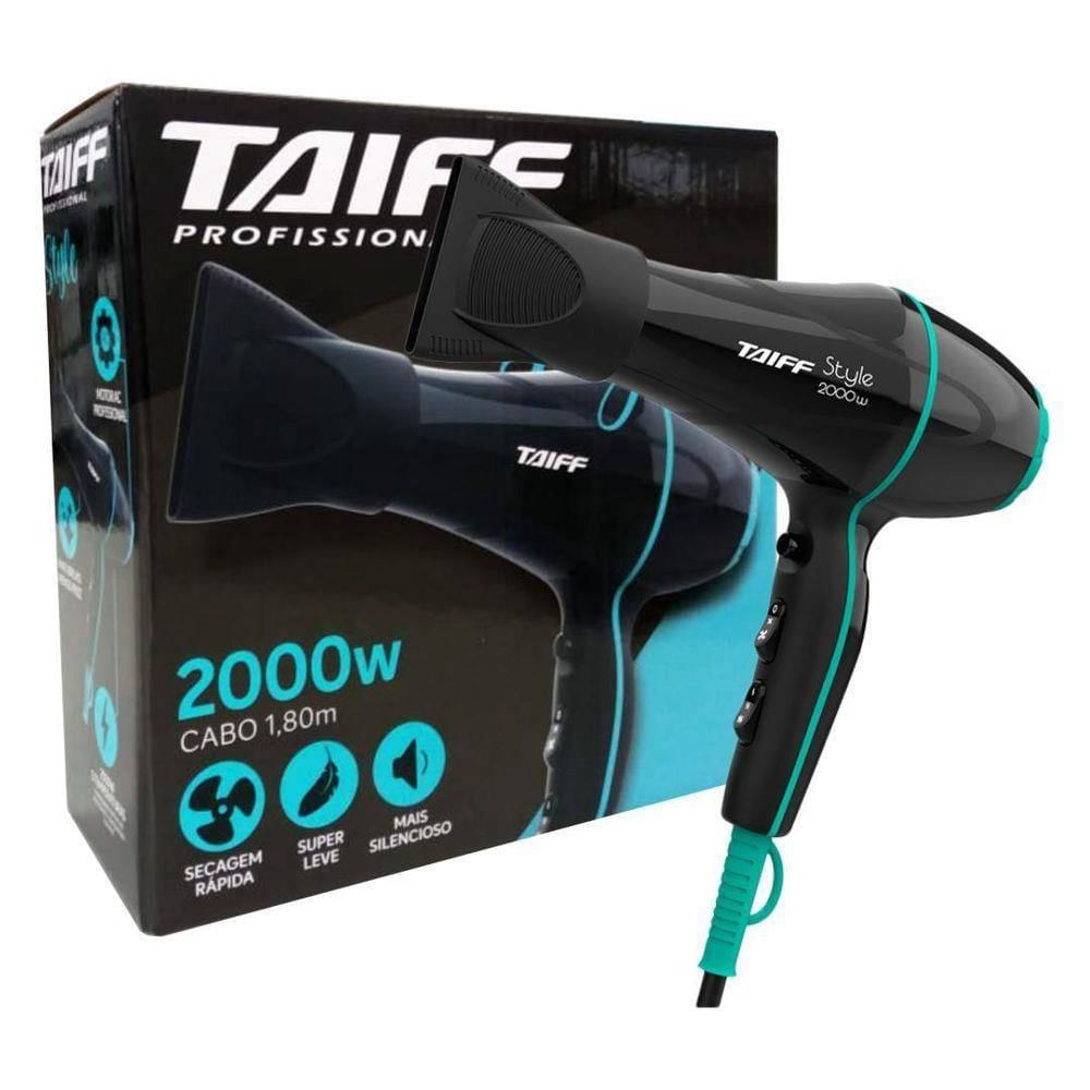 Secador Style 2000W 127V Preto Taiff em Promoção | Ofertas na Americanas