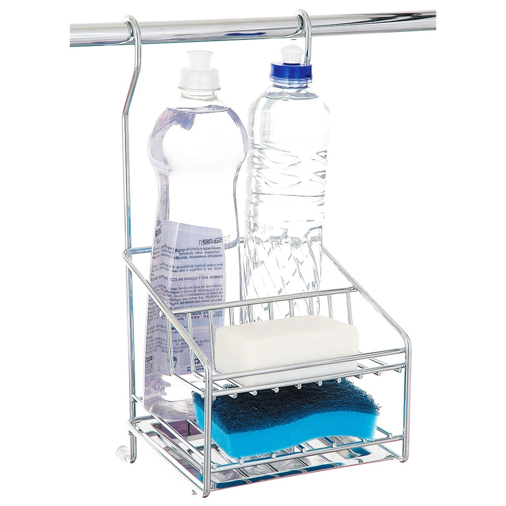Porta Detergente, Sabão, Esponja Aço Inox - Jomer 3003 em Promoção ...