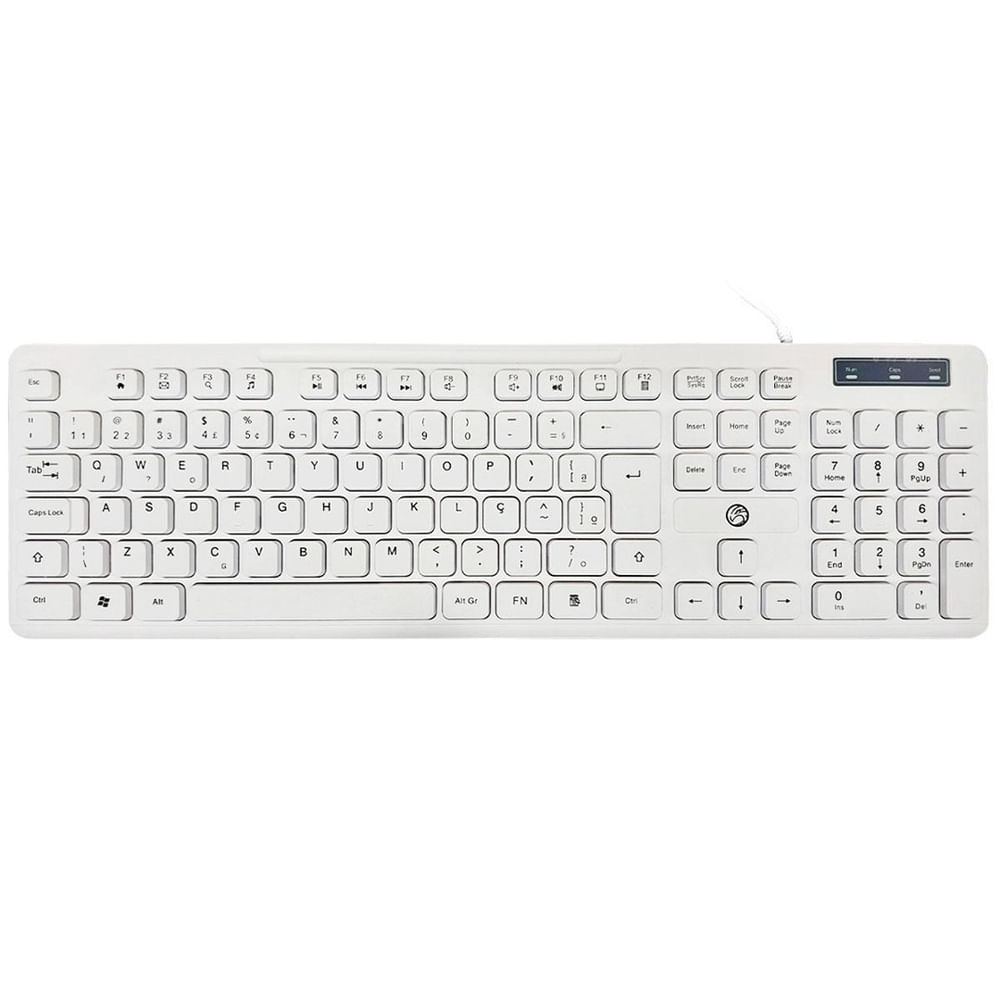 Kit Teclado E Mouse Brazil Pc, Usb, Abnt2, 1000 Dpi, Branco em Promoção ...