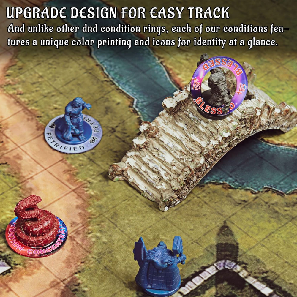 Marcadores de efeito de status dnd 96 atualizados da Condition Rings ...