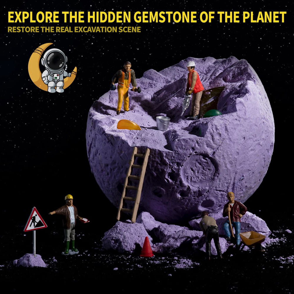 Kit científico Gobidex Gemstones Dig Solar System Kids 6 + Anos em ...