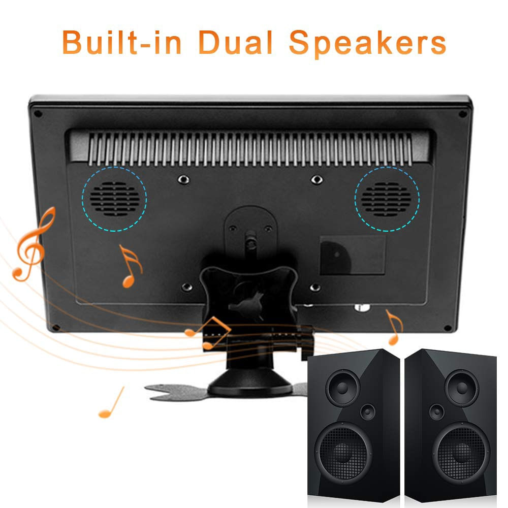 Monitor cctv portátil Hikity de 10,1 polegadas 1280x600 hdmi/vga/av em ...