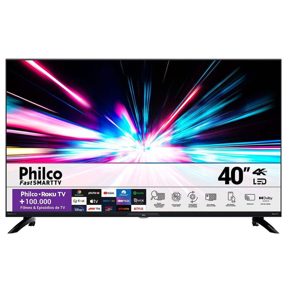 Smart TV full HD 40 Polegadas Philco Com Conversor Integrado em ...
