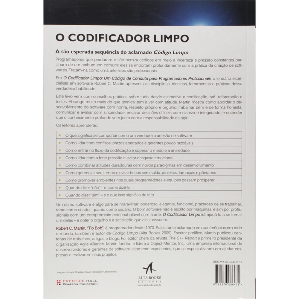 Livro - O codificador limpo: um código de conduta para programadores ...