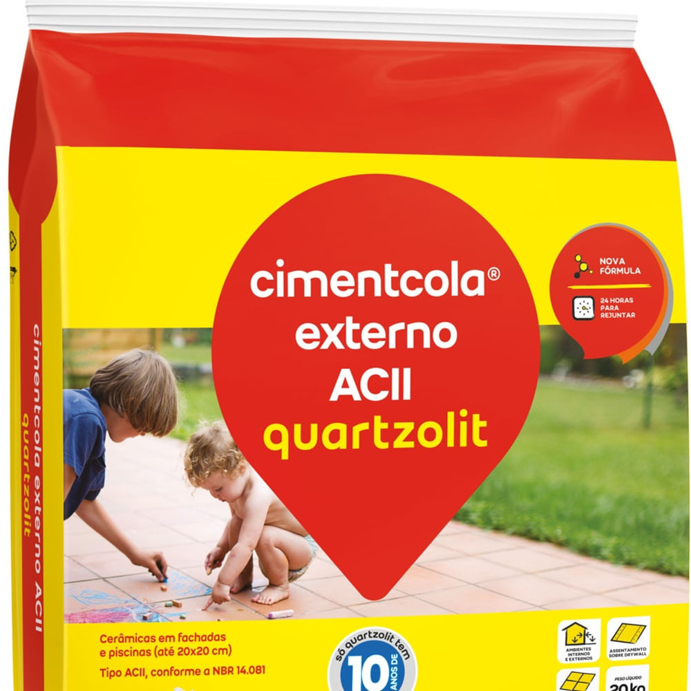 Argamassa Cimentcola Weber Uso Externo e Interno AC2 Cinza 20 Kilos ...