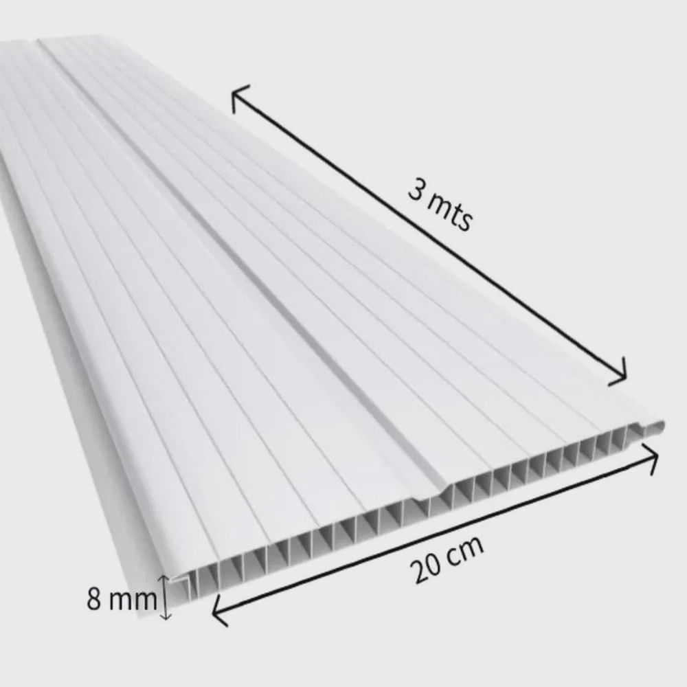 Kit com 180 m² Forro de Pvc 8mm X 20 Cm X 3,00m Bariri em Promoção ...