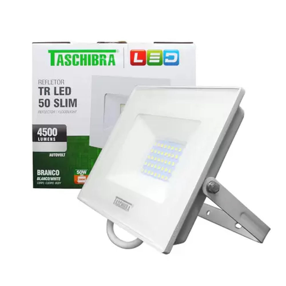 Refletor Holofote Led Slim 30w Carcaça Branca 6500k Kit 4 Pç em ...