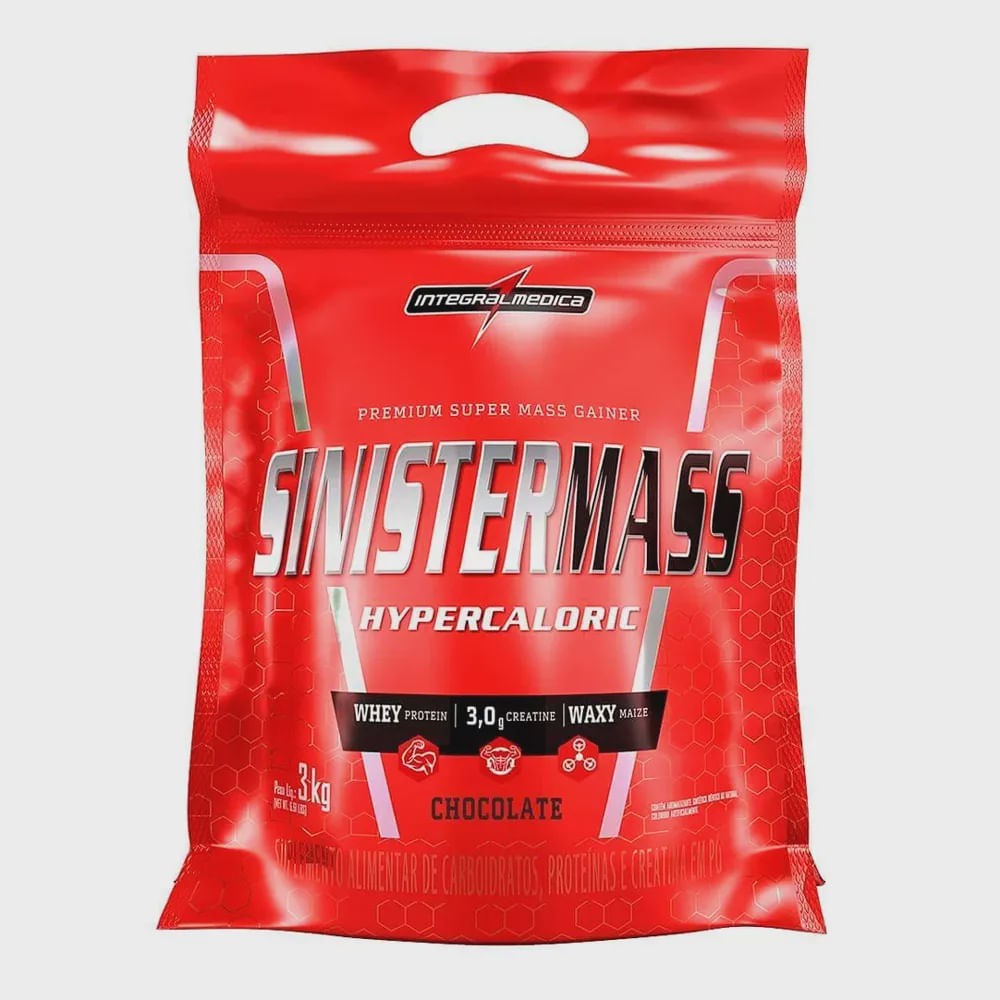 Sinister Mass Hypercaloric Integralmédica Sabor Chocolate 3Kg em ...