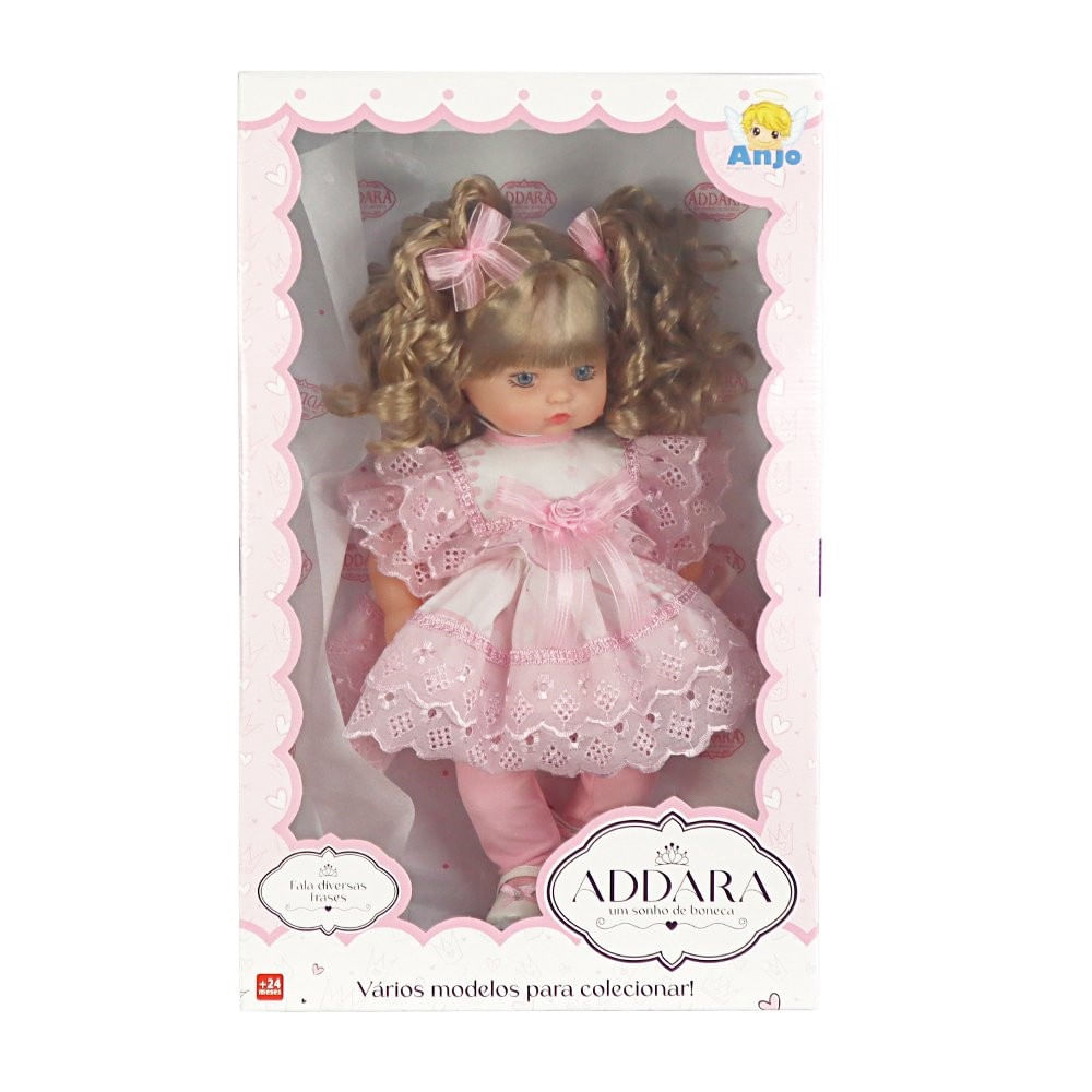 Boneca Infantil Addara Cachinhos Dourado Que Fala 51 Frases Brinquedo ...