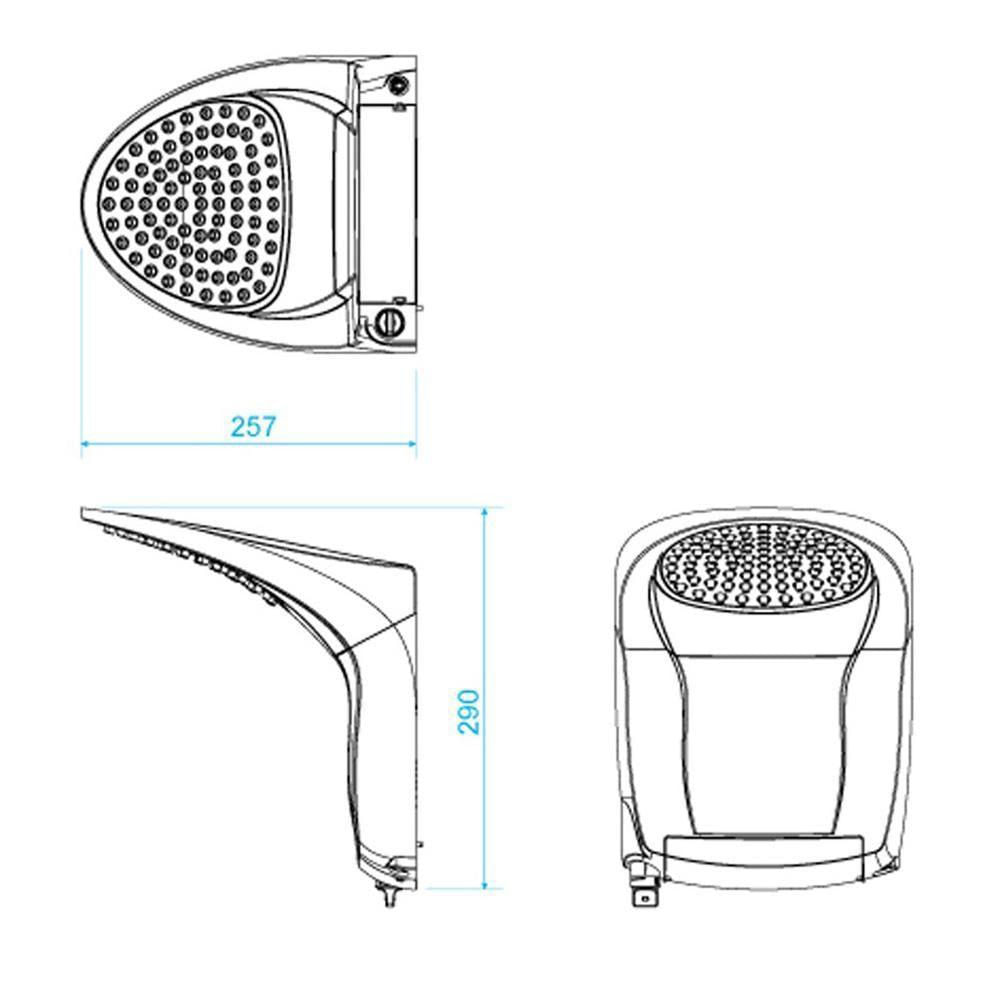 Ducha Chuveiro Acqua Jet Alta Vazão Lorenzetti - Preto E Cromado ...