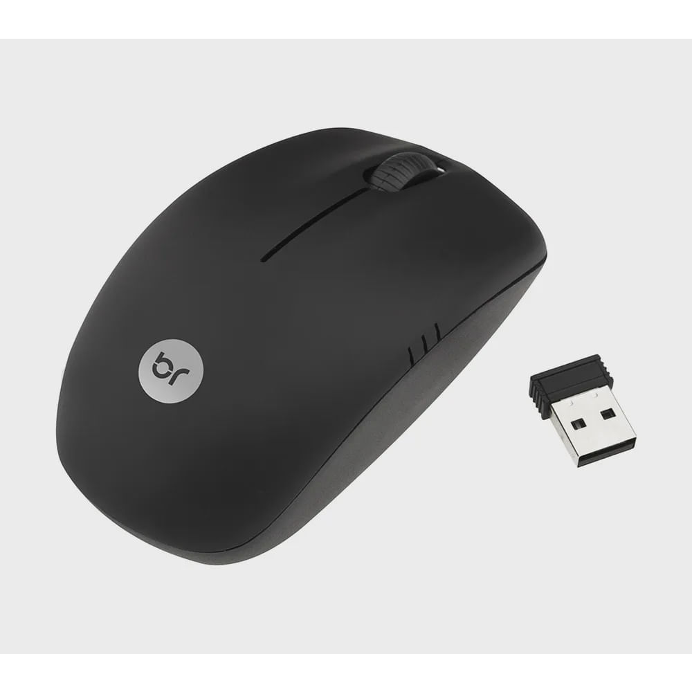 Mouse sem Fio Bright 0404 USB Preto em Promoção | Ofertas na Americanas