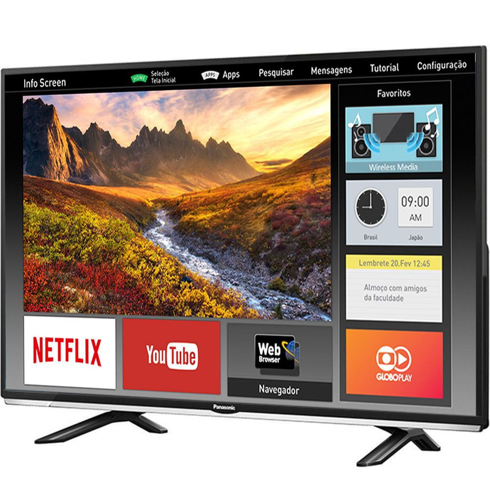 Smart Tv Led 40 Polegadas Panasonic Tc-40DS600B Full HD Bivolt em ...